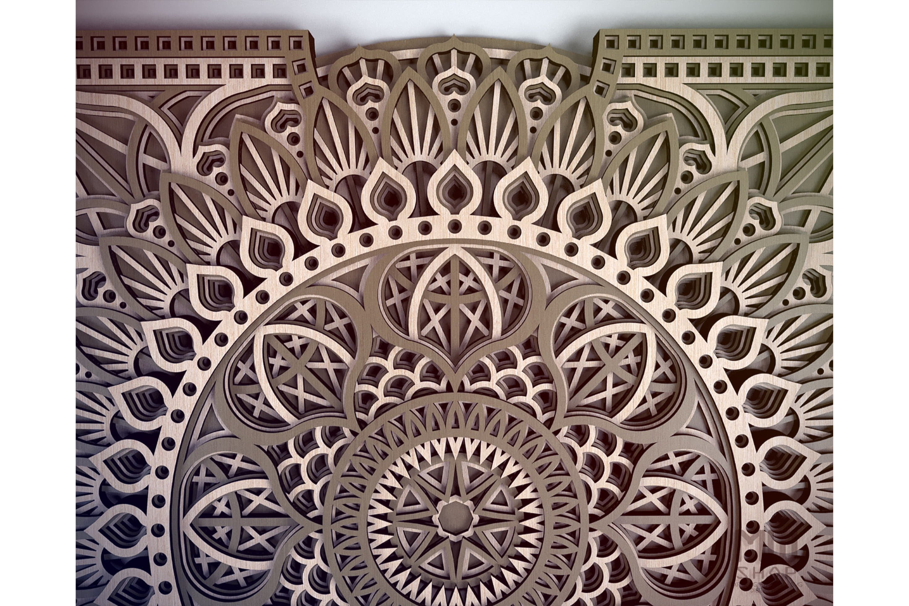 M21 - Wall Art Multilayer Mandala Pattern for Laser Cut (580216 ...