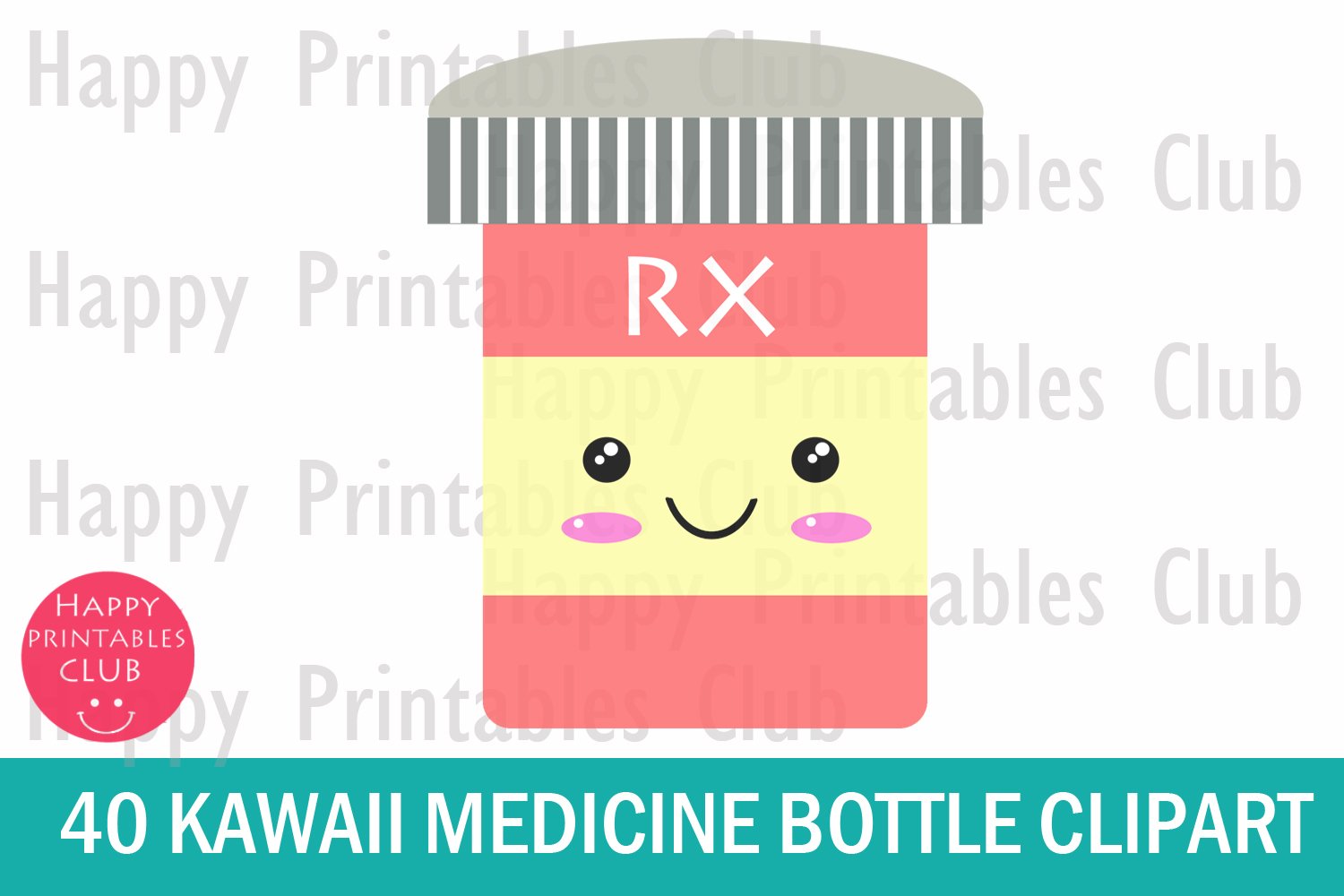 40 Kawaii Medicine Bottle Clipart- Medicine Bottle Clipart (156484 ...