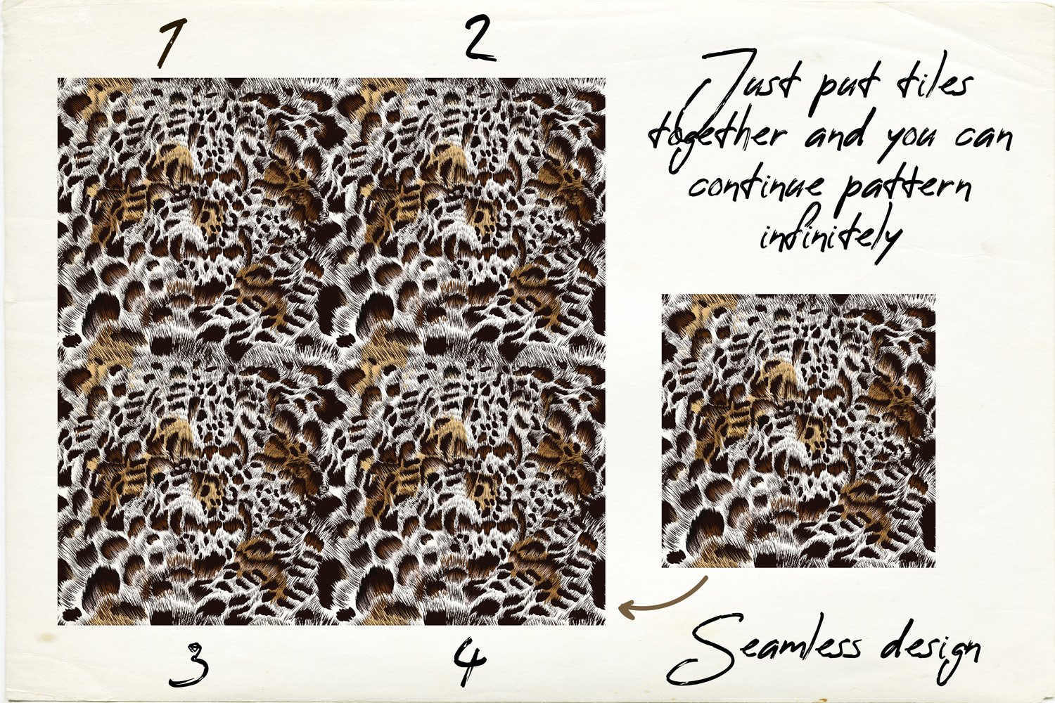 Seamless vector leopard pattern design (316658) | Patterns | Design Bundles