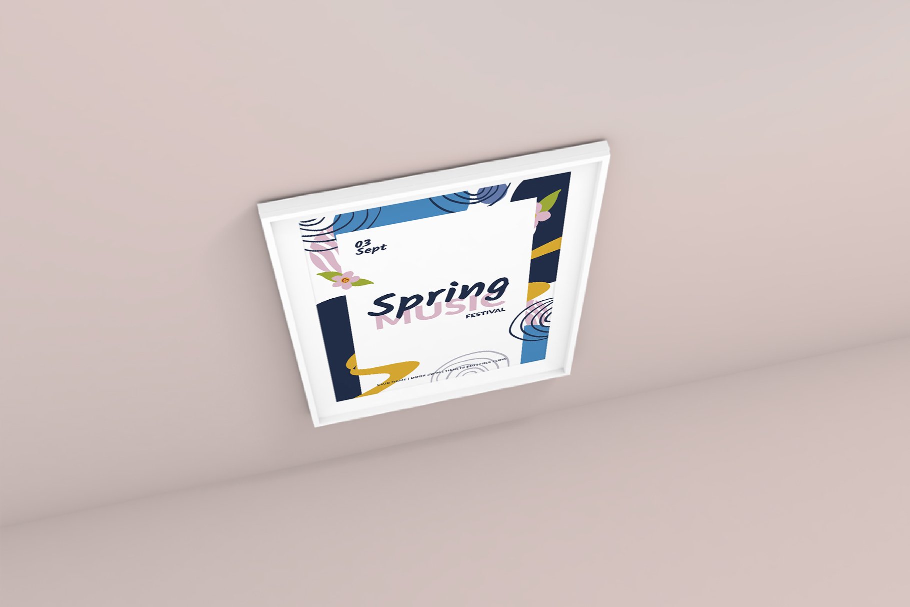 Spring Music Festival Flyer Template (802365) | Flyers | Design Bundles