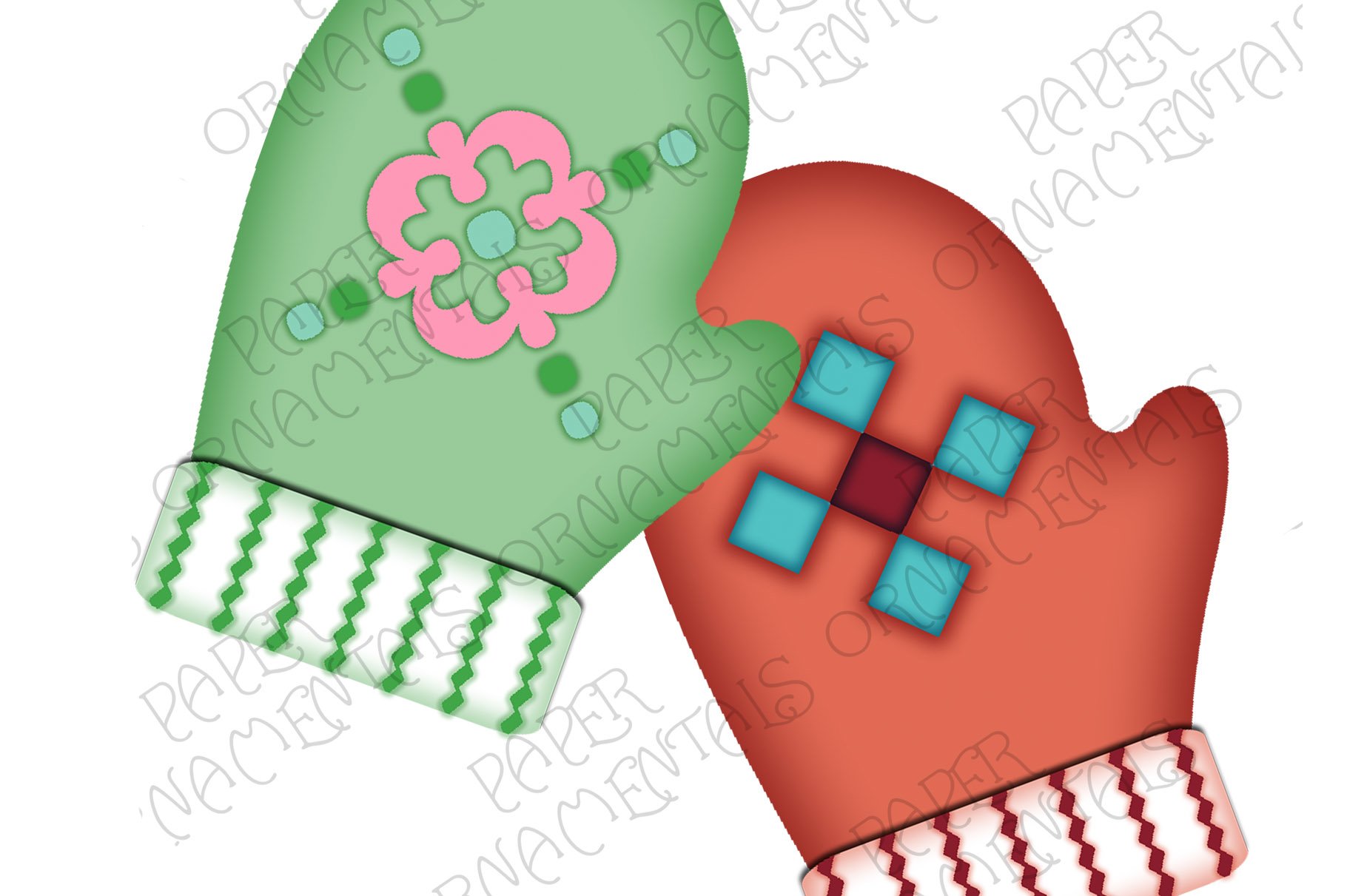 Clip Art Mitten Pattern