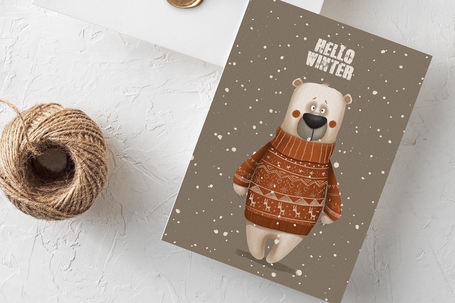 Woodland winter. Christmas set