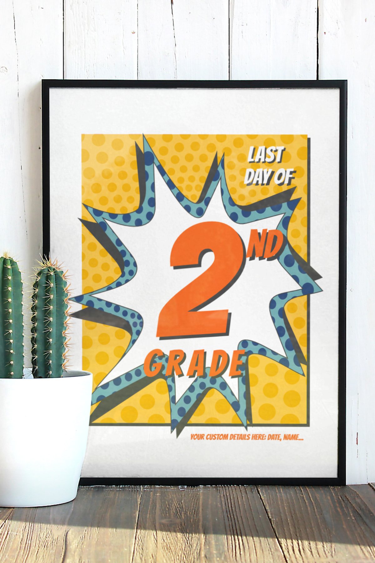 Set of 2 Posters School Memories 2nd Grade Editable PDF (580587 ...