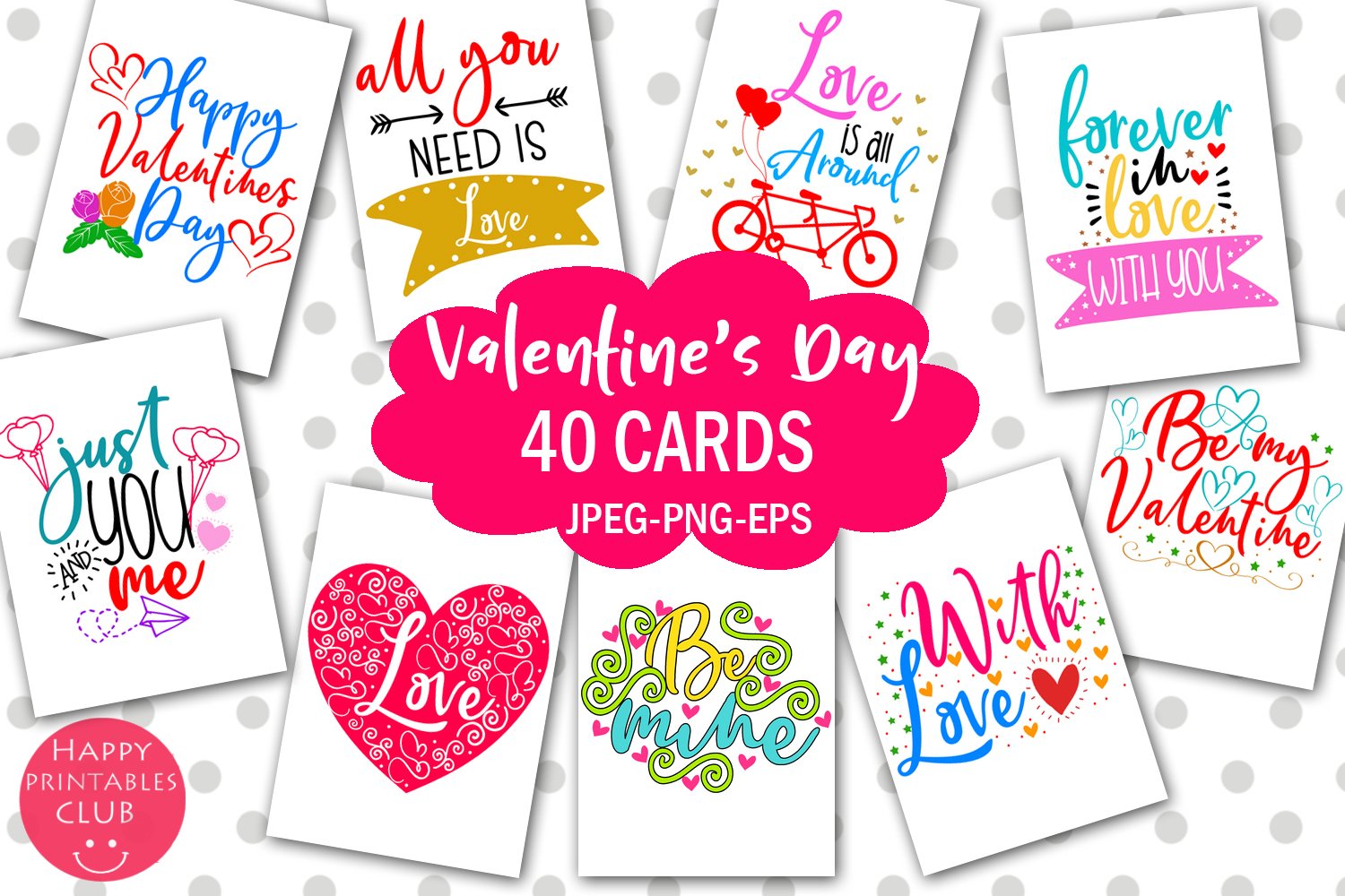 Cute Valentine's Day Cards- Printable Valentines Day Cards (407640 ...