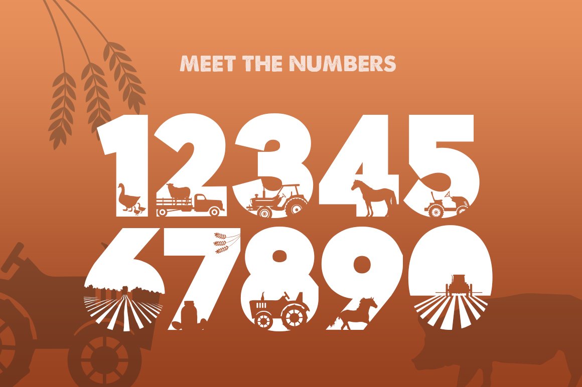 On the Farm Font (533686) | Display | Font Bundles