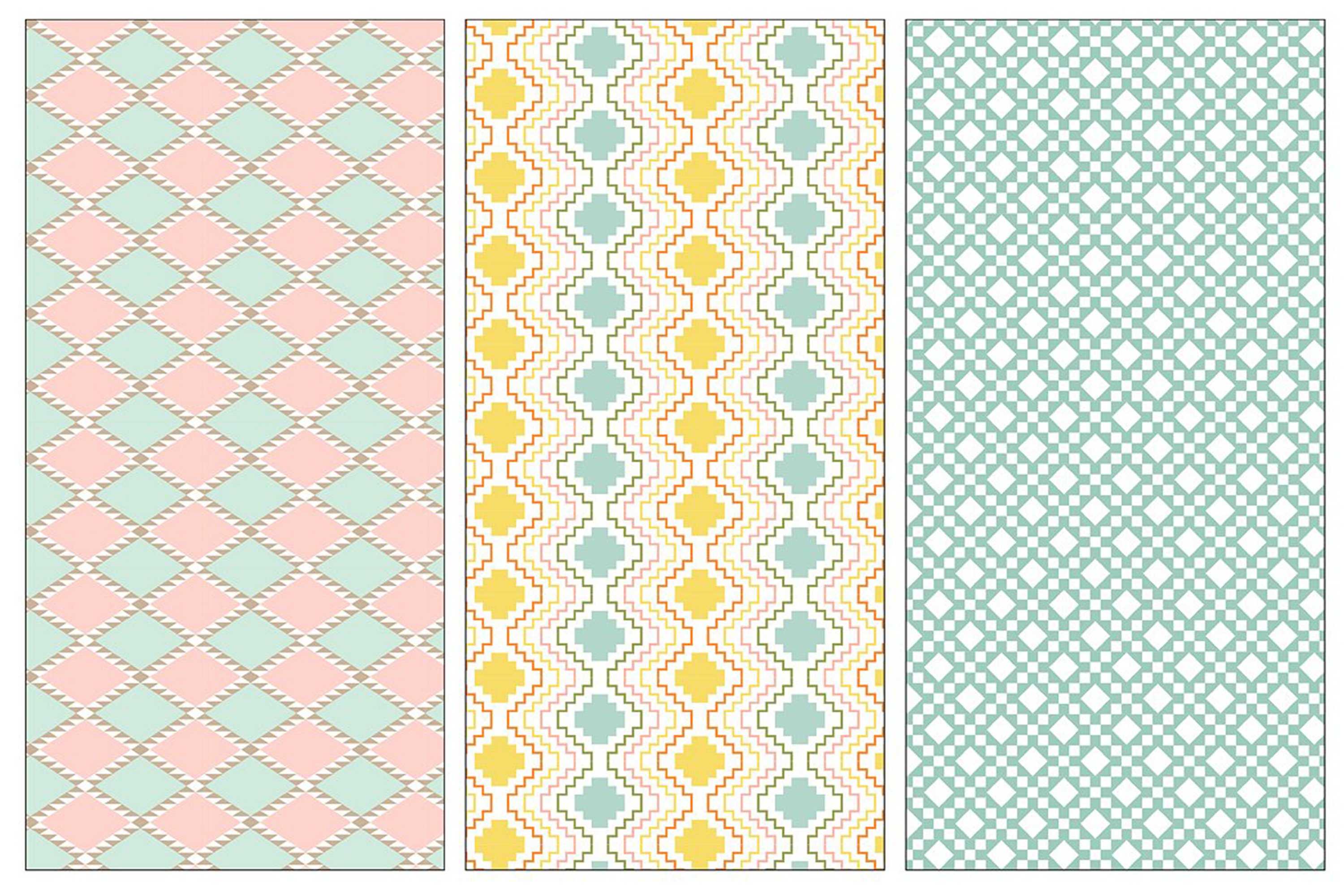 Seamless Pastel Native American Patterns (151422) | Patterns | Design ...
