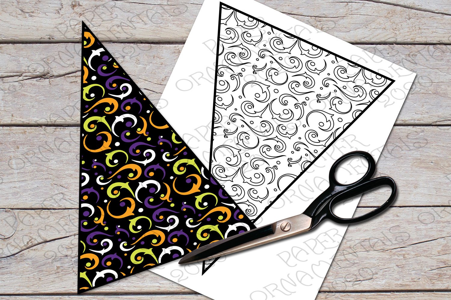 Halloween Pennant Banner, Swirls And Dots (836477) | Bunting | Design ...