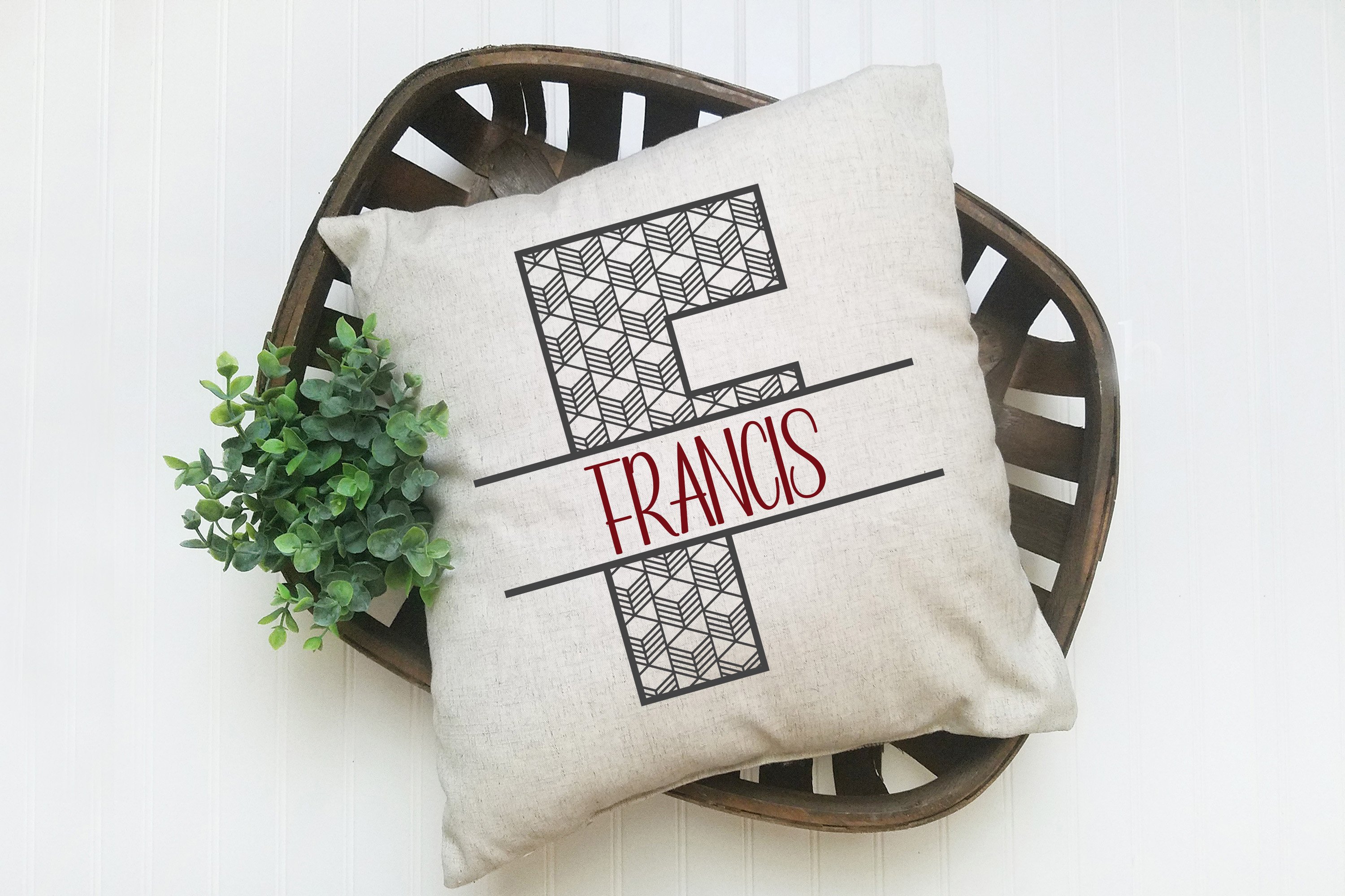 Split monogram letter F SVG, Geometric Letter F SVG (384237) | Cut ...