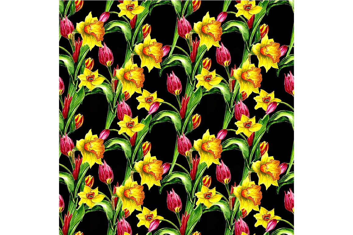 Seamless spring pattern (598474) | Patterns | Design Bundles