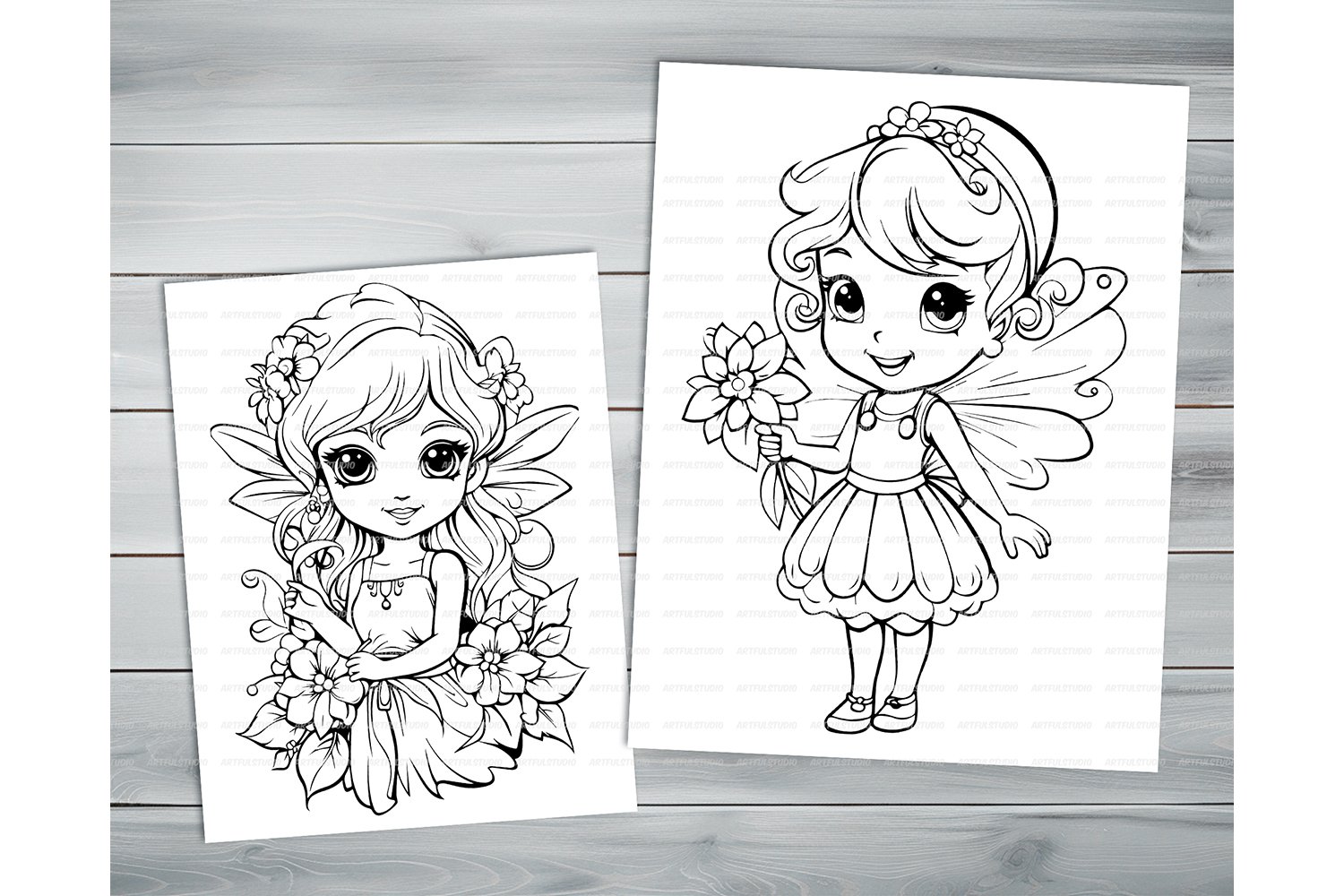 Baby Fairy Coloring Pages