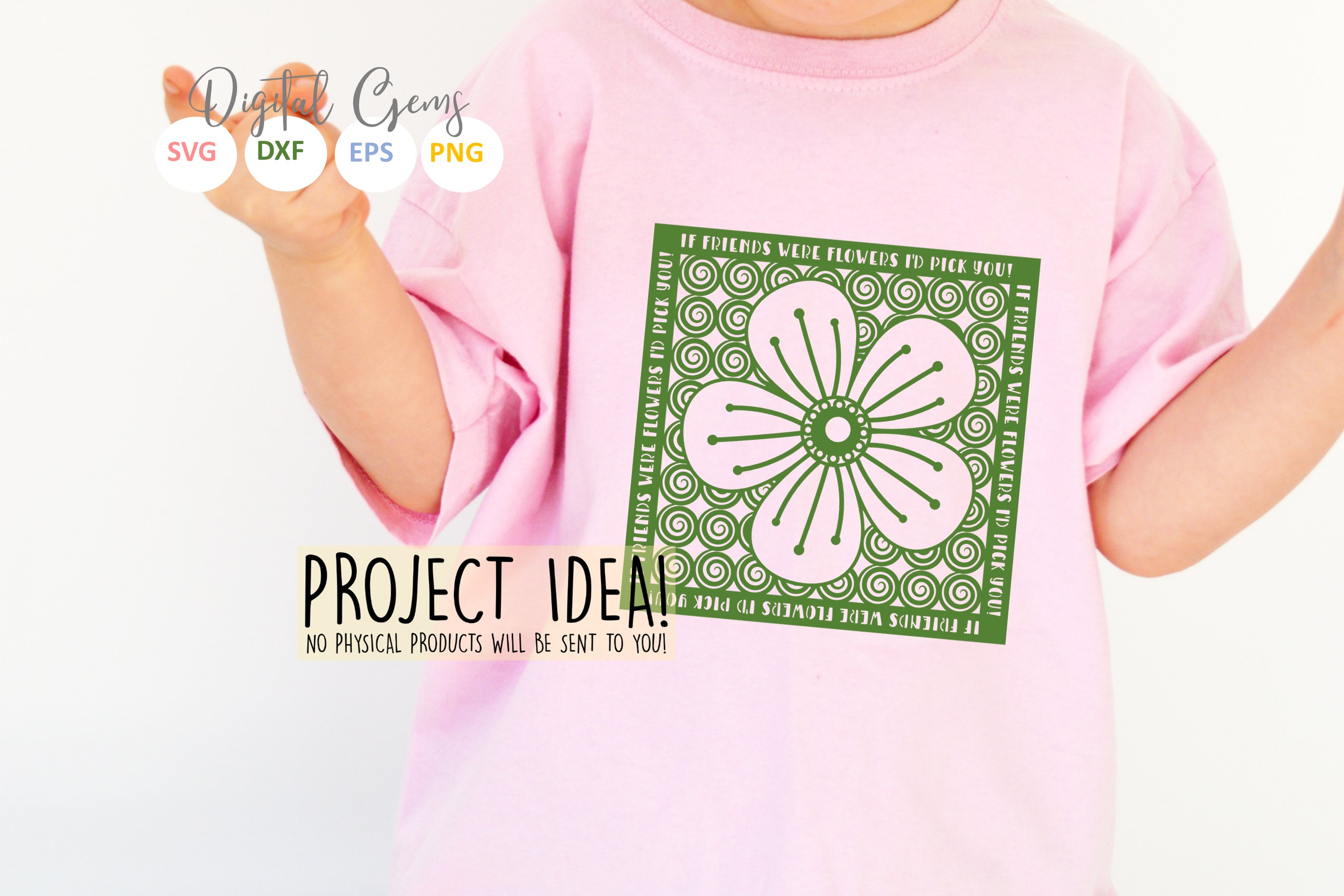 If friends were flowers paper cut SVG / DXF / EPS files (214933) | SVGs ...