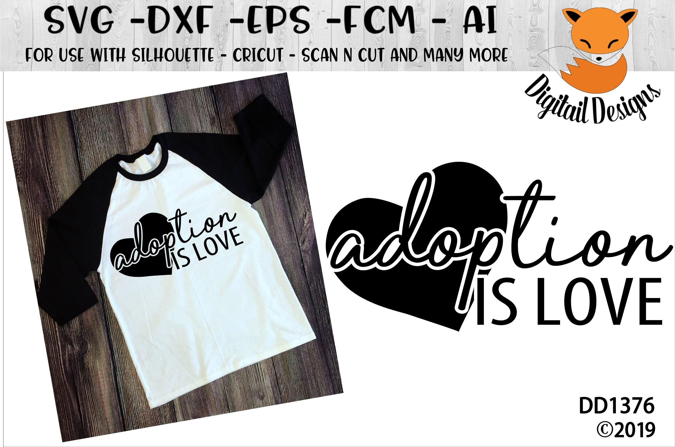 Adoption Is Love SVG