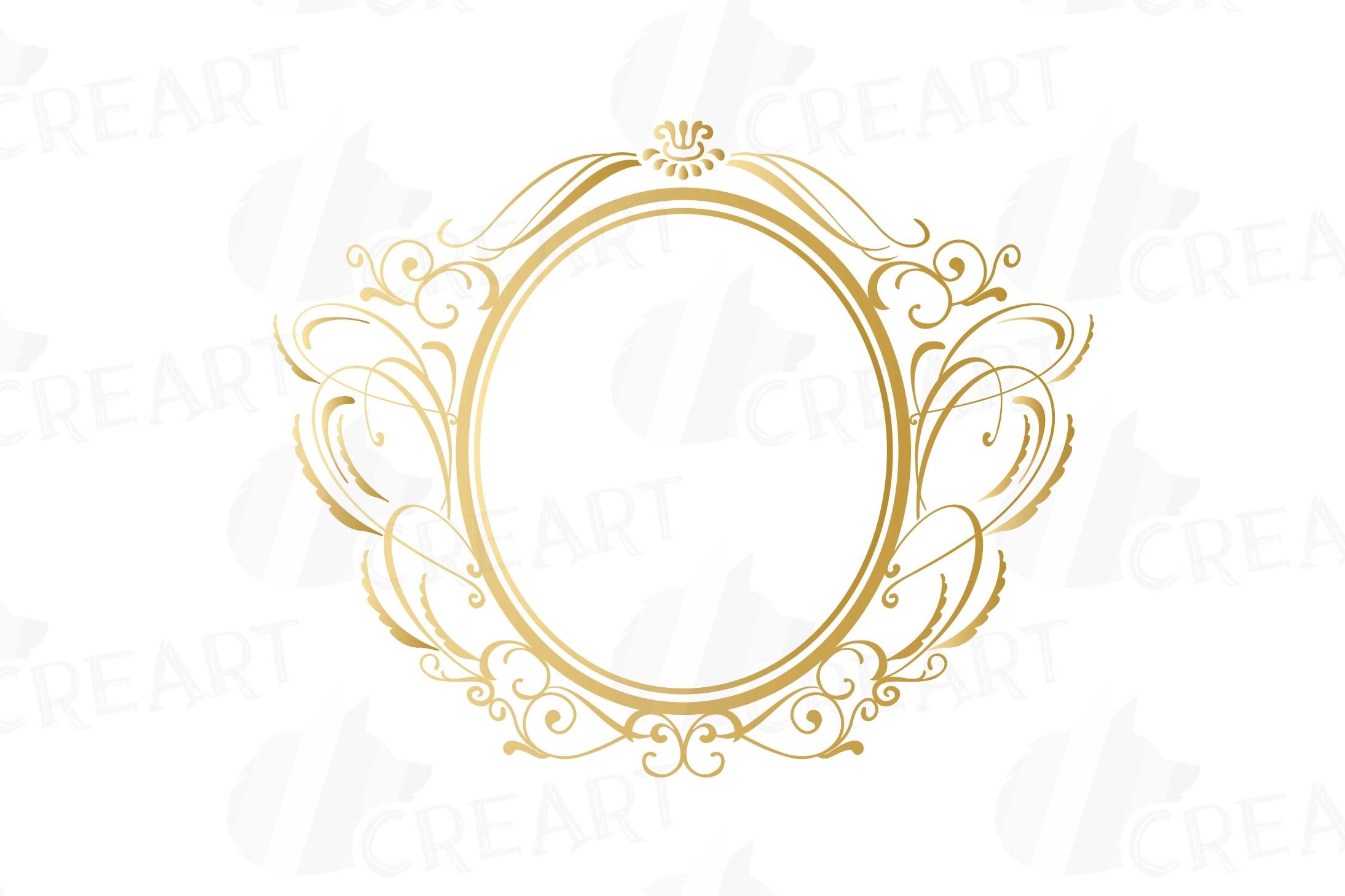 Digital classic golden frames, printable borders, labels (157631 ...