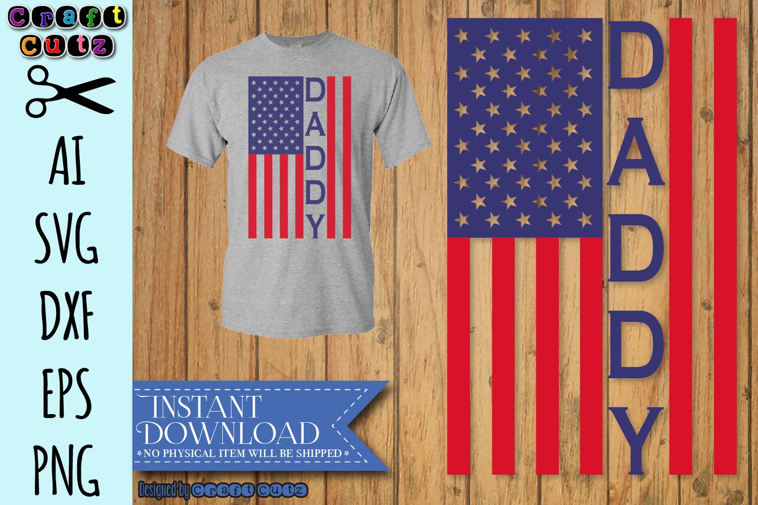 Daddy Thin Blue Line American Flag SVG, Daddy SVG (680308) | SVGs ...