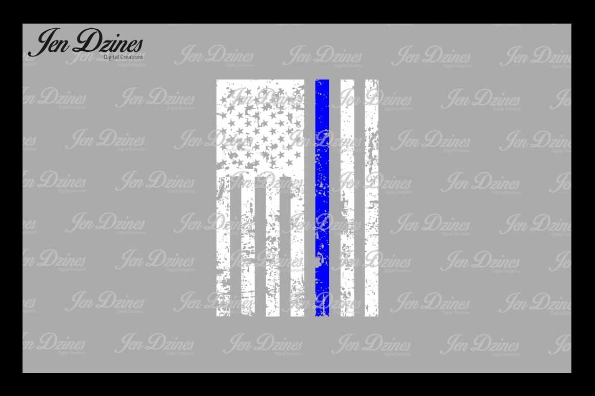 Blue Line Distressed Flag SVG DXF EPS PNG (32647) | SVGs | Design Bundles