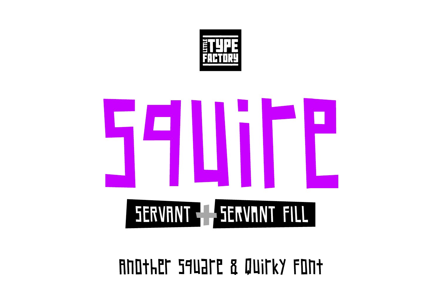 Squire - a square & quirky font (446836) | Display | Font Bundles