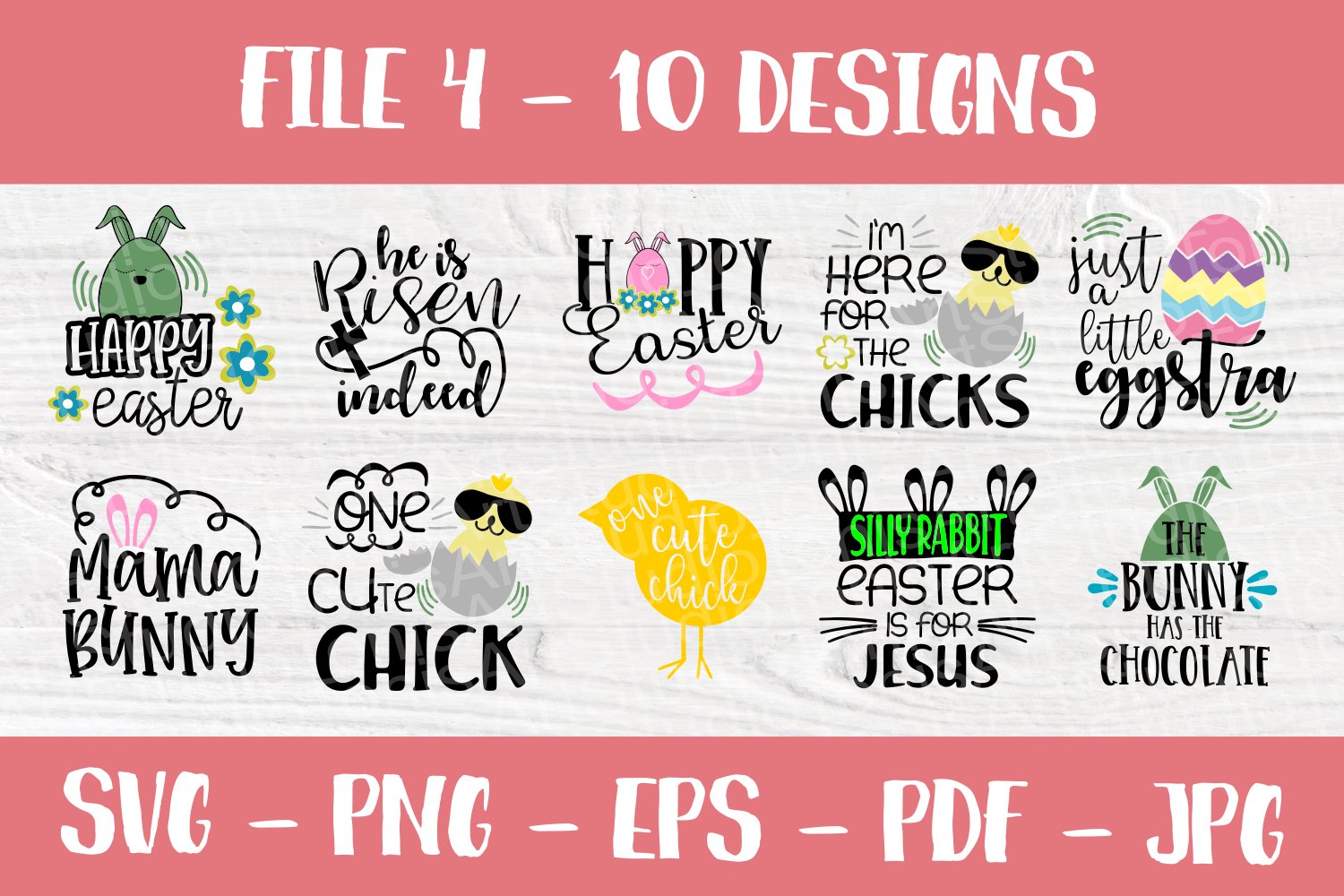 Easter SVG Bundle | Happy Easter Svg | Easter Quotes Svg (489423) | Cut ...