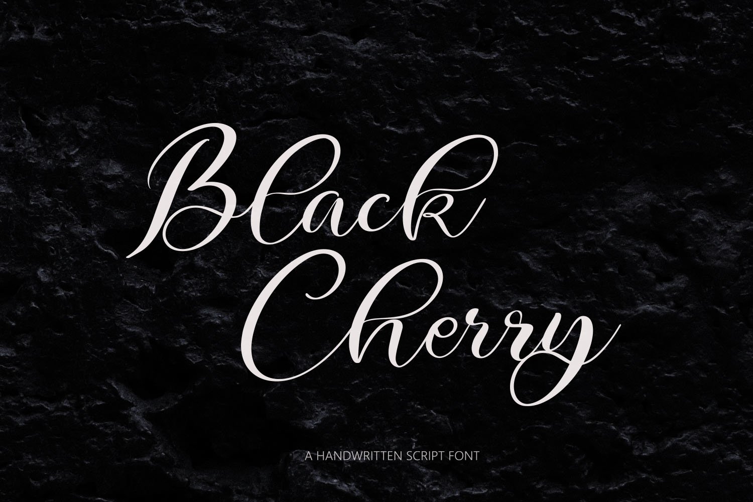 Black Cherry Script Font