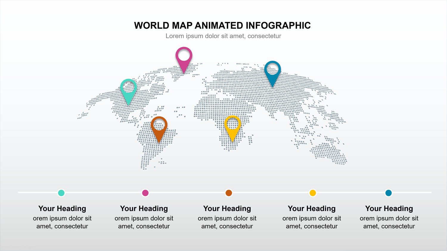 World Map Animated Slide (541256) | Powerpoint | Design Bundles