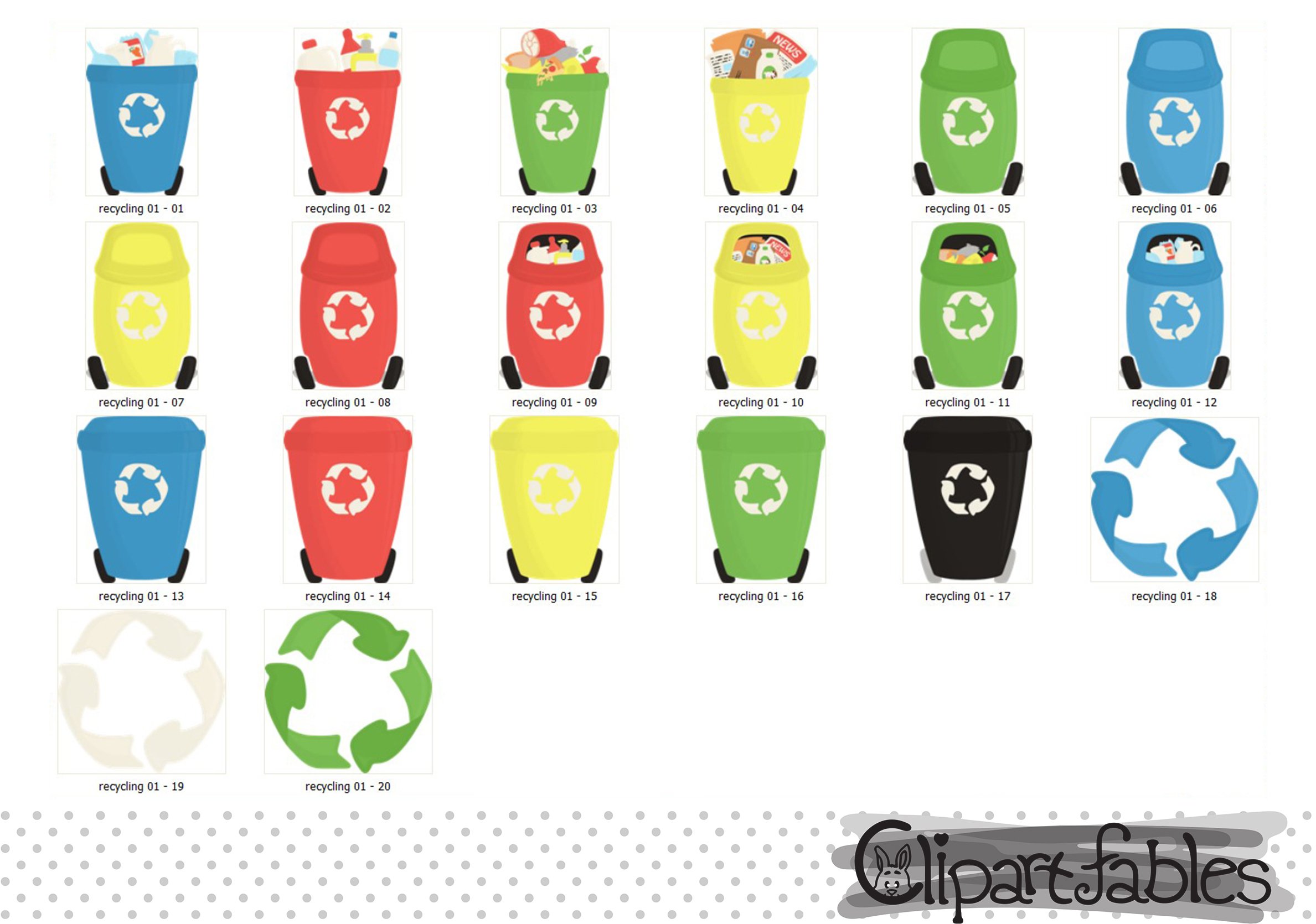Cute RECYCLING clipart, Recycle, Save the Earth clip art (523837 ...