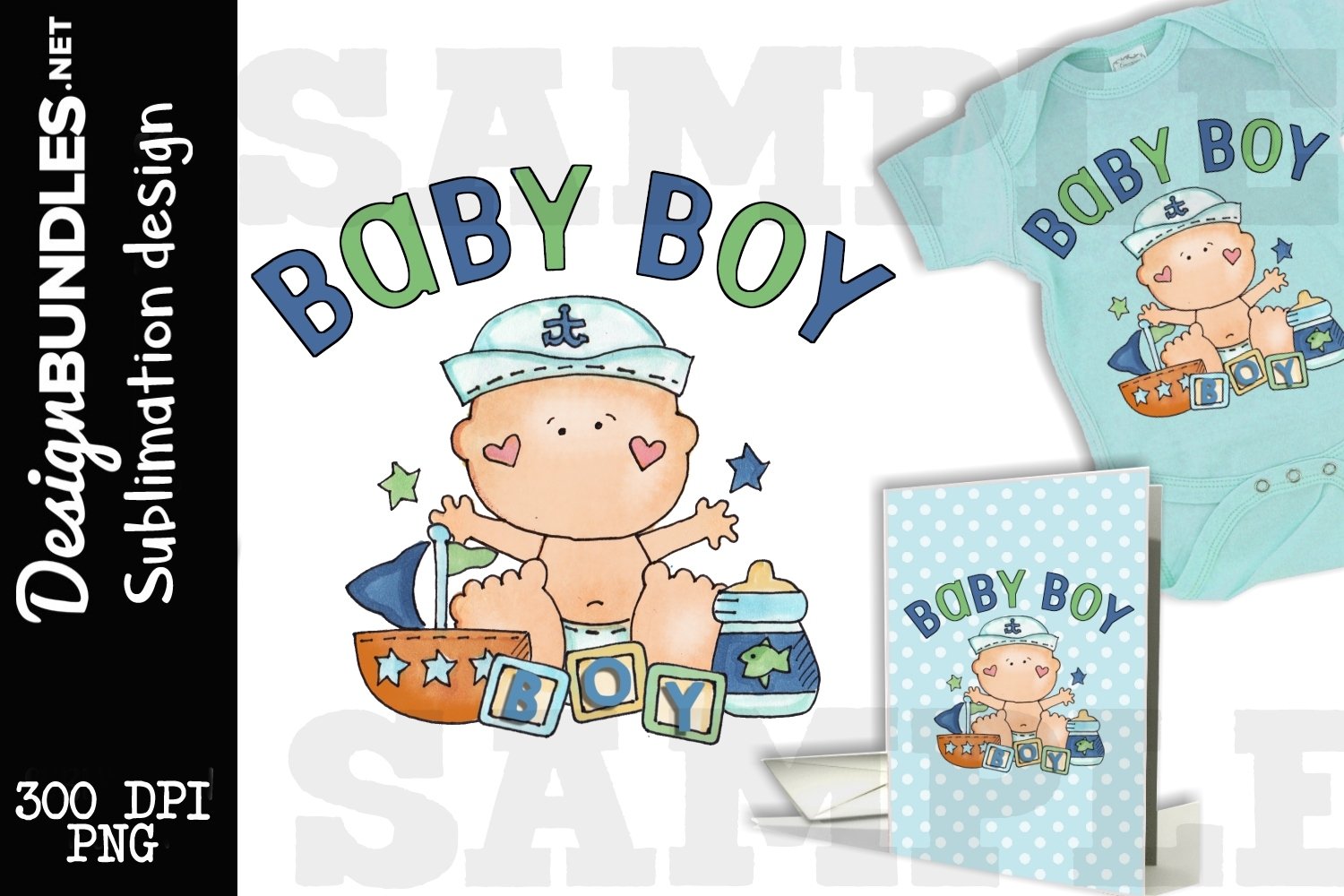 Baby Boy Sublimation Design