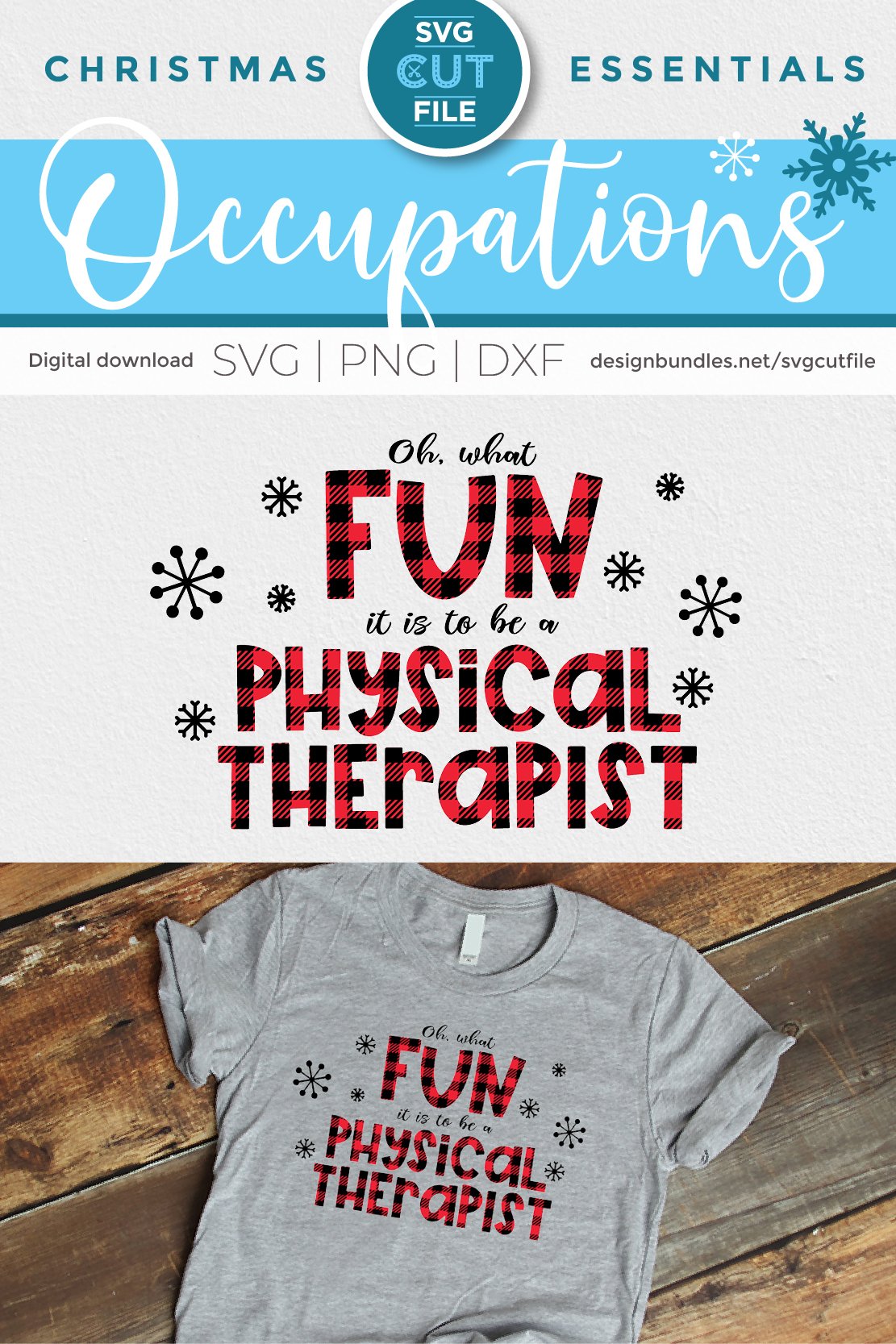 Christmas Physical Therapist svg - a physical therapy svg (899507 ...