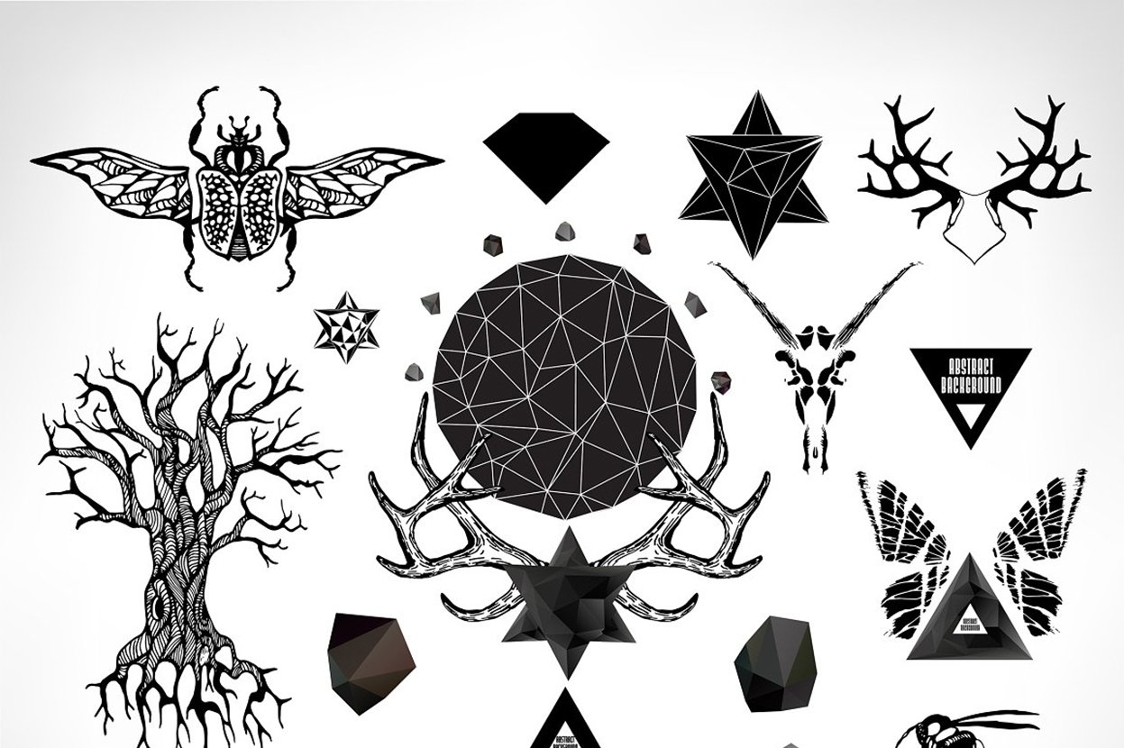 Gothic mystic elements (805792) | Elements | Design Bundles