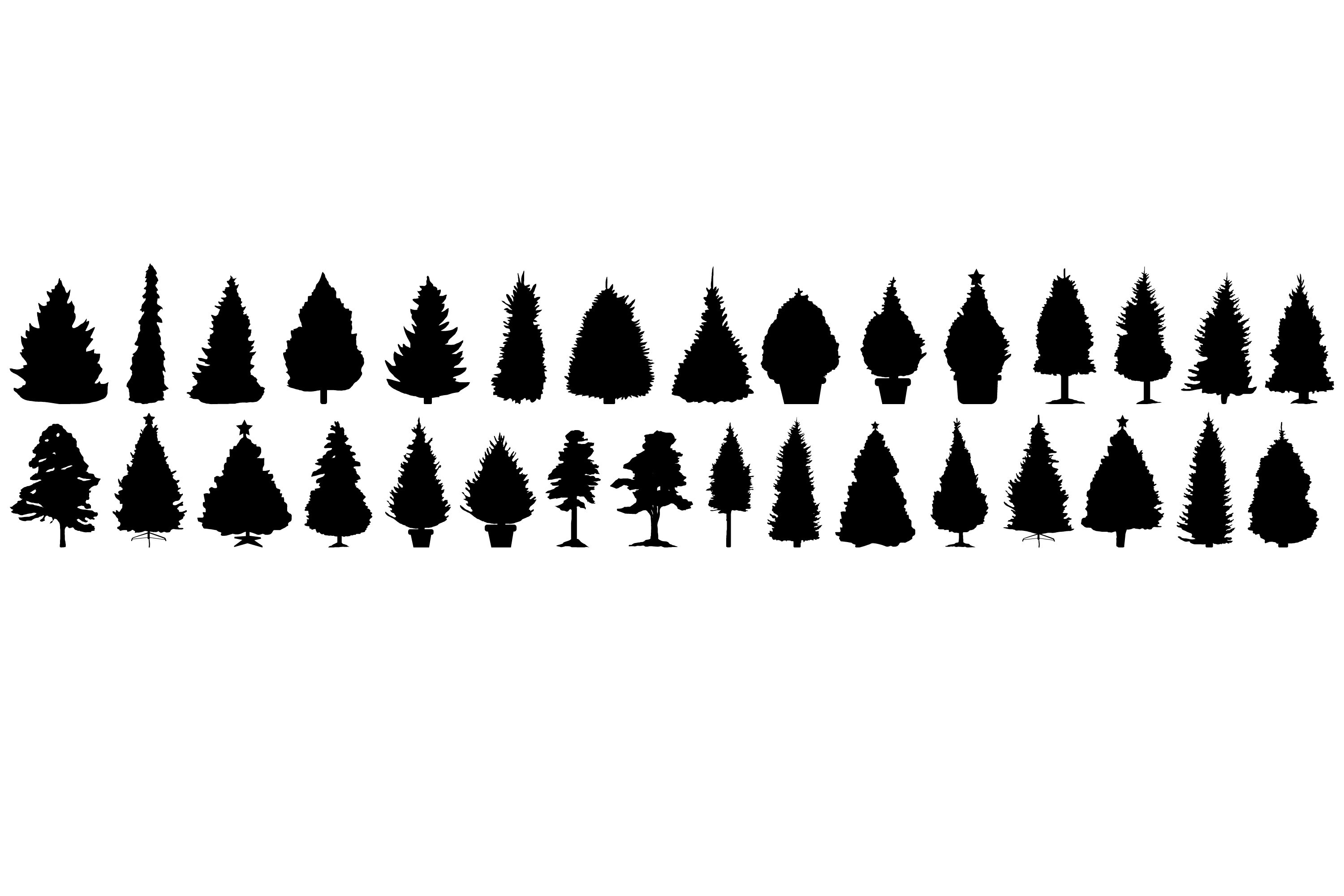 Simple Pine Tree Silhouette