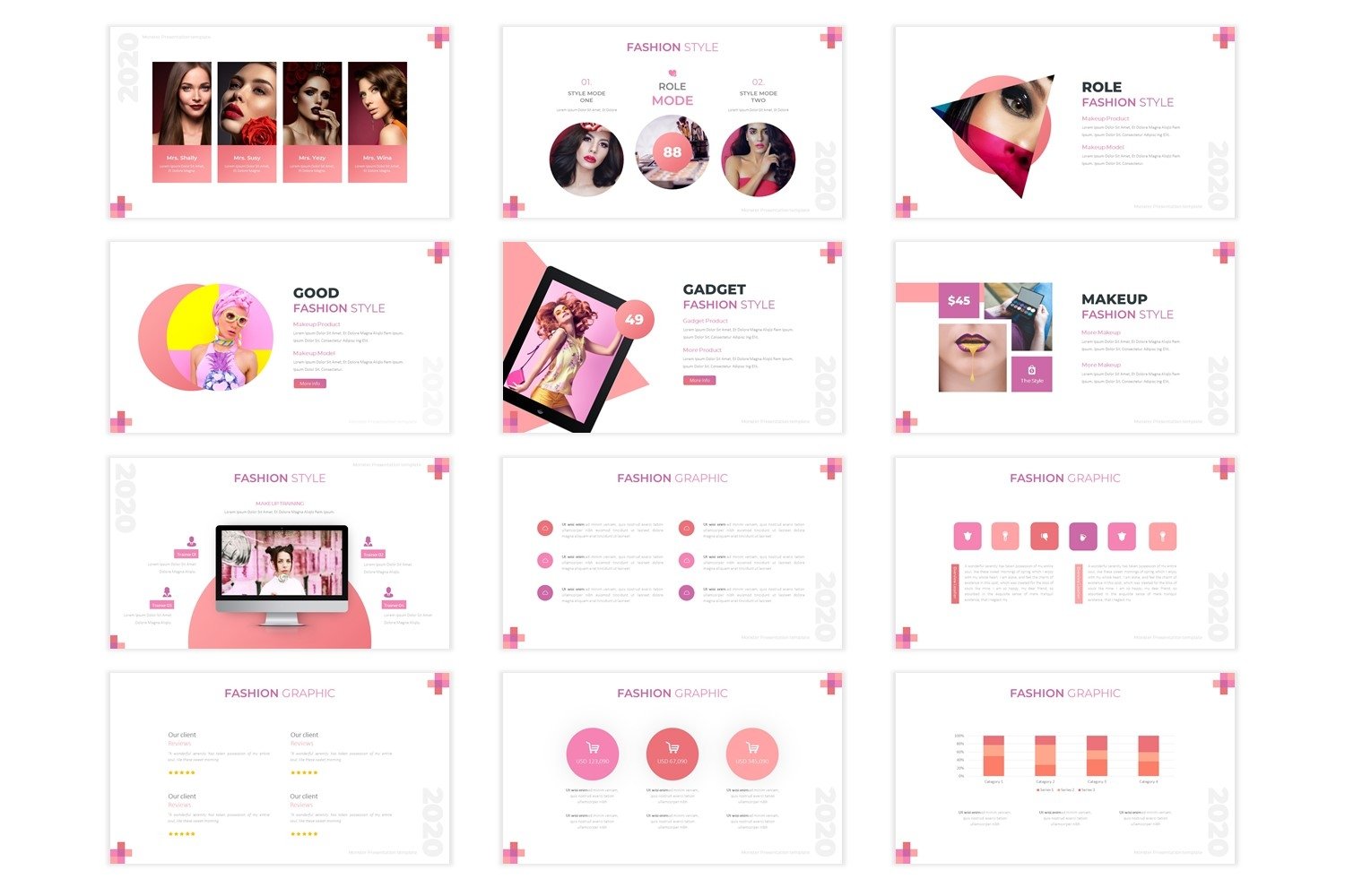 Makeup Pink - Powerpoint Template