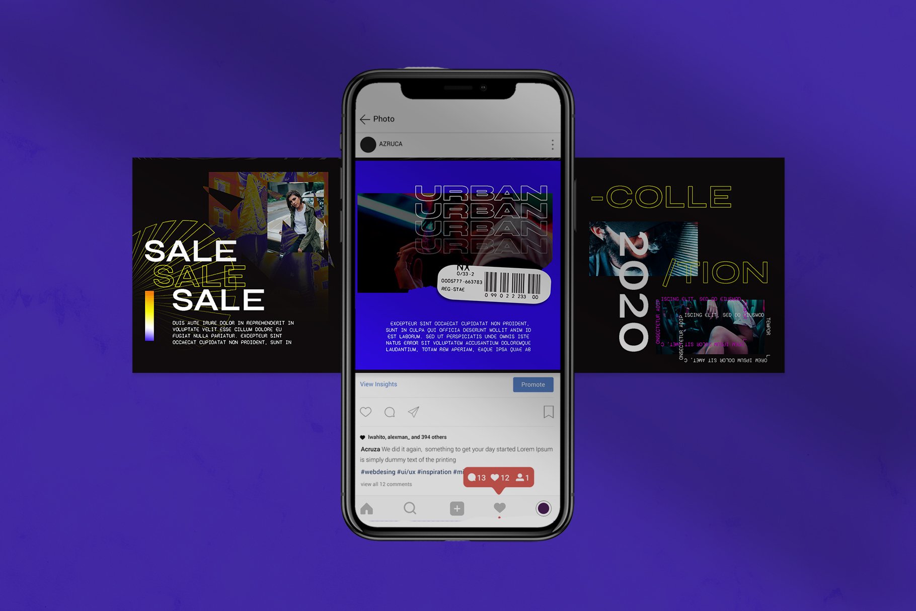 Hype Content Puzzle Instagram Feed (541490) | Instagram | Design Bundles