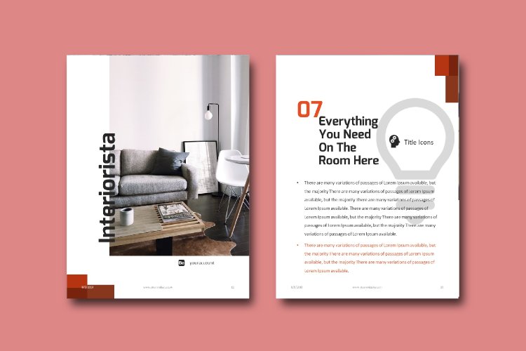 eBook Template - Interior Design Theme (317847) | Brochures | Design ...