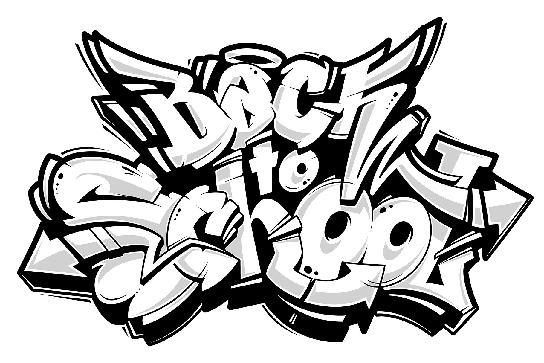 Back to School - Vector Graffiti (713886) | Illustrations | Design Bundles