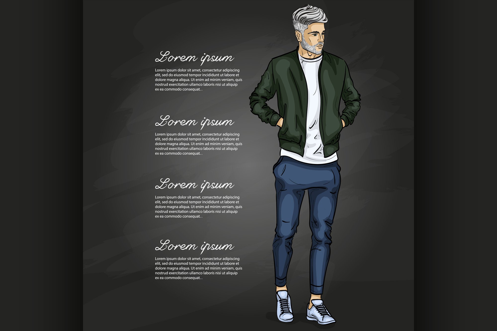 Vector man model (743588) | Illustrations | Design Bundles