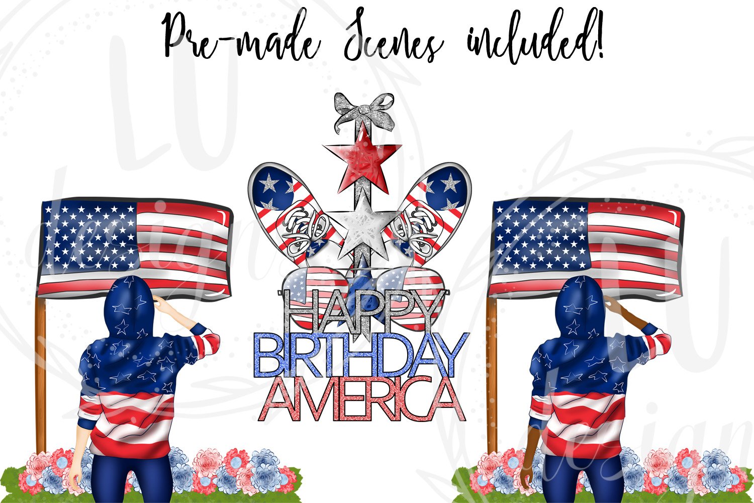 4th Of July Clipart, Independence Day Graphics, USA Clipart (96145 ...