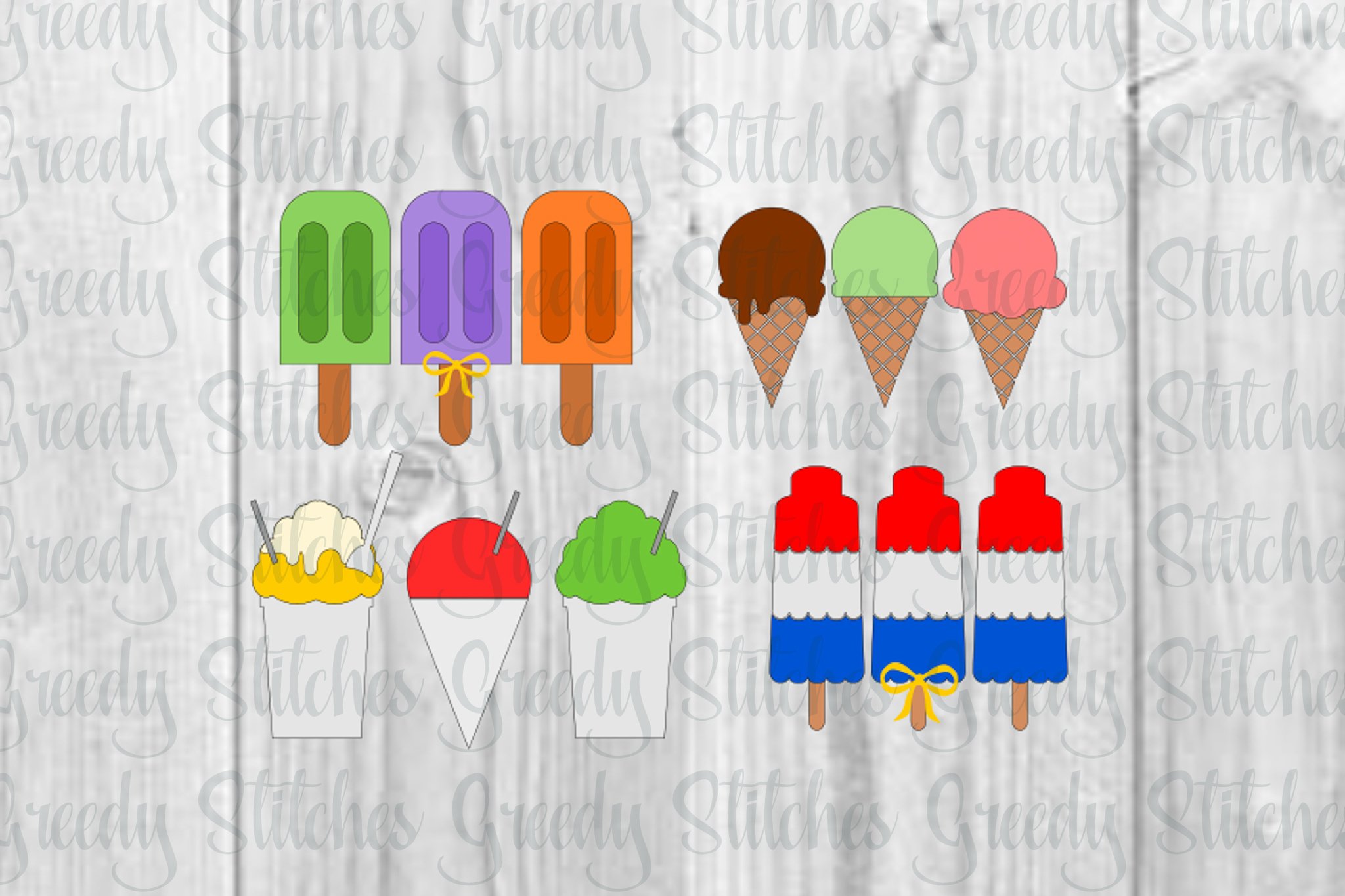 Summer Sweet Treats SVG/DXF/EPS/PNG Files (103095) | SVGs | Design Bundles