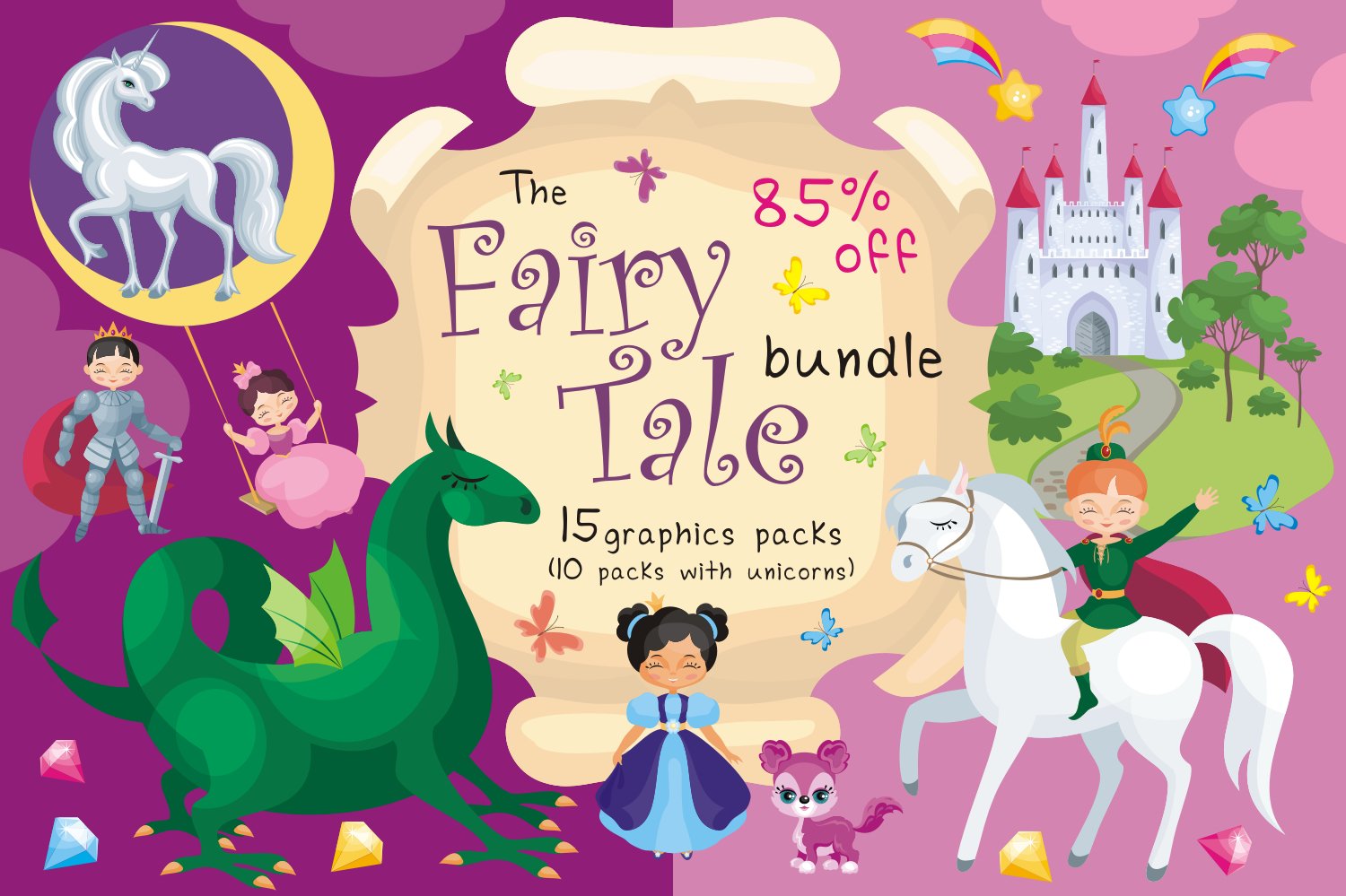 The FairyTale Bundle (272852) | Illustrations | Design Bundles