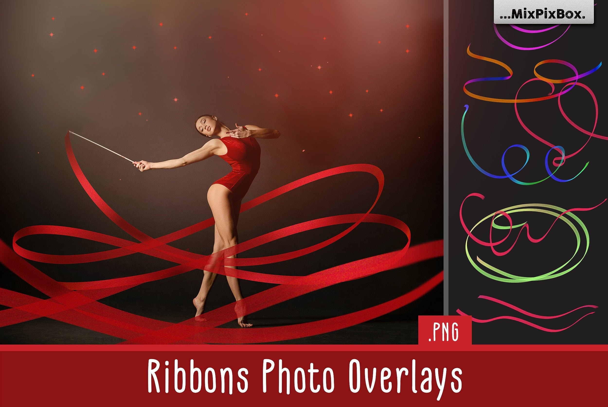55 Ribbons Transparent Overlays (537733) | Textures | Design Bundles