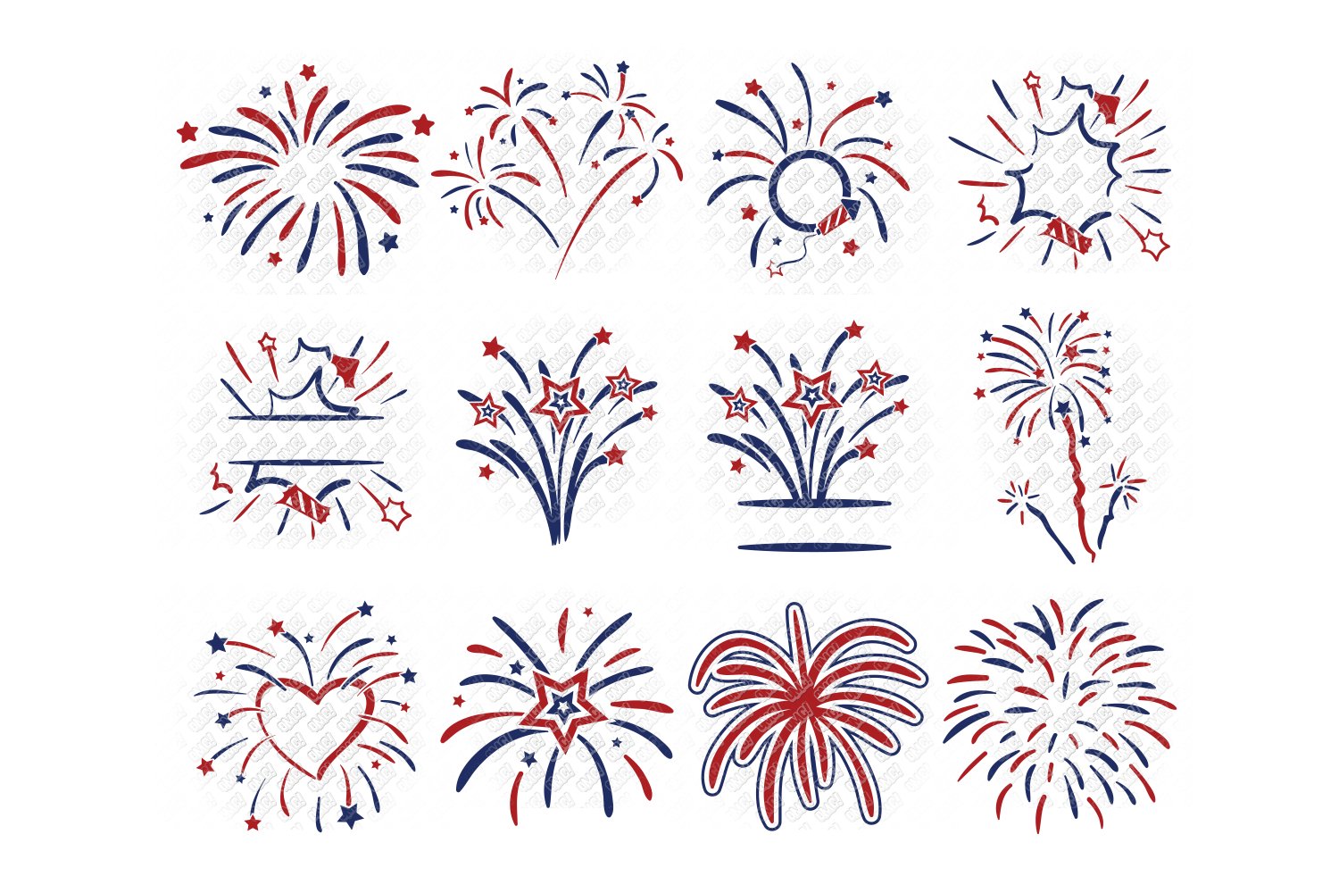 Fireworks SVG Bundle in SVG, DXF, PNG, EPS, JPEG (260473) | Cut Files ...