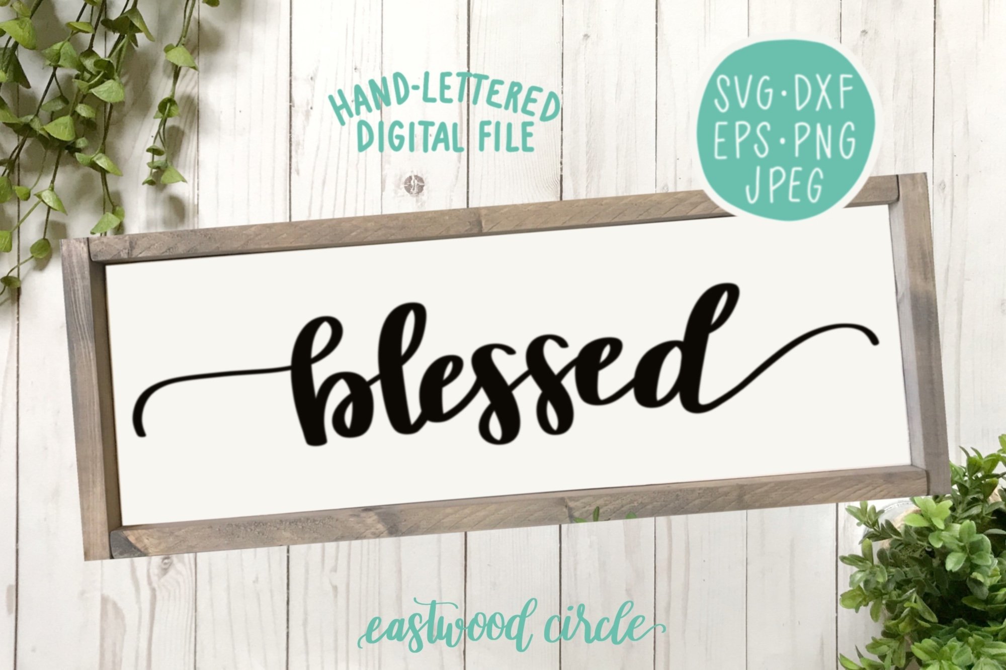 Blessed SVG Cut File (126004) | SVGs | Design Bundles