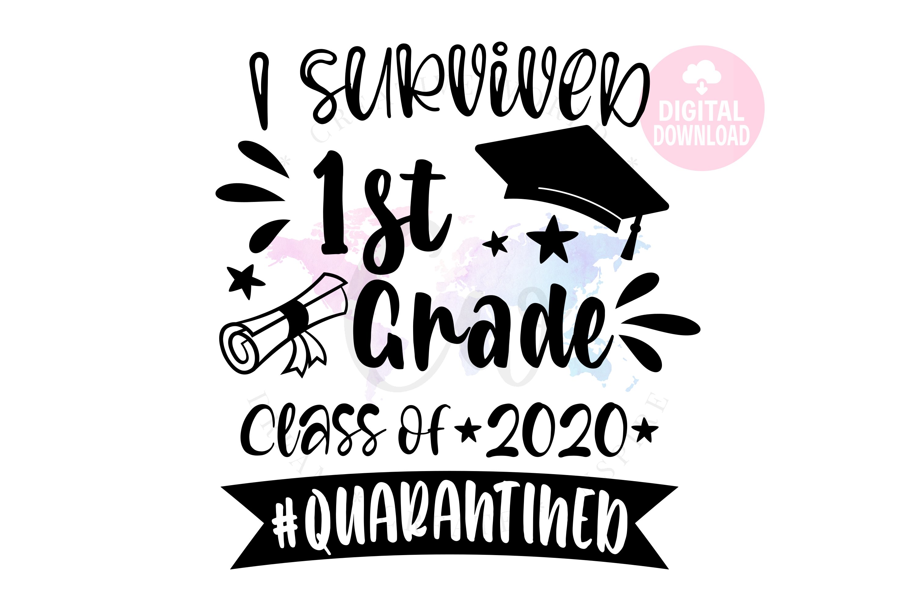 I Survived 1st Grade 2020| School SVG | Quarantined SVG (651061) | SVGs ...