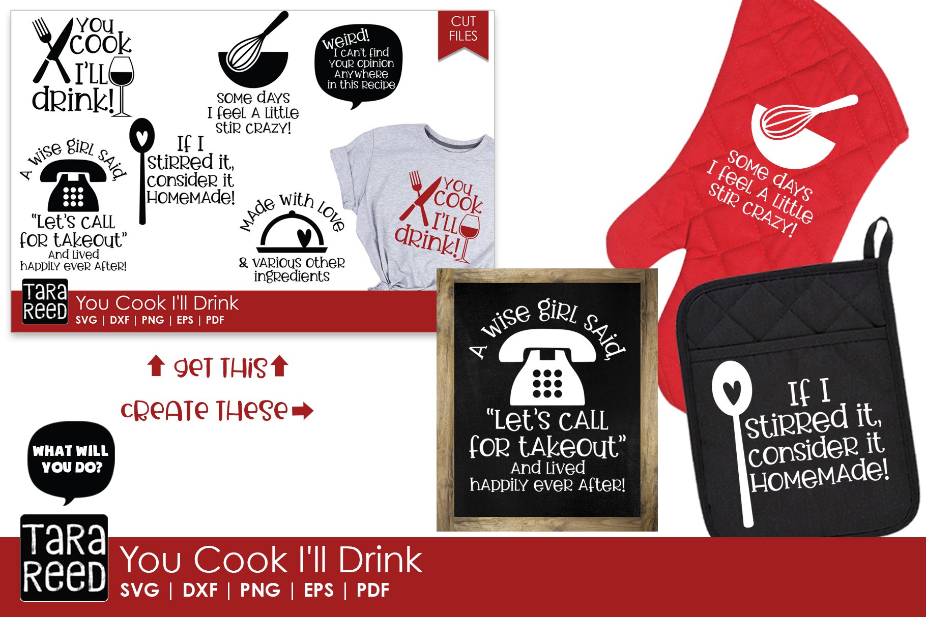 You Cook I'll Drink - Cooking SVG and Cut Files for Crafters (318565 ...