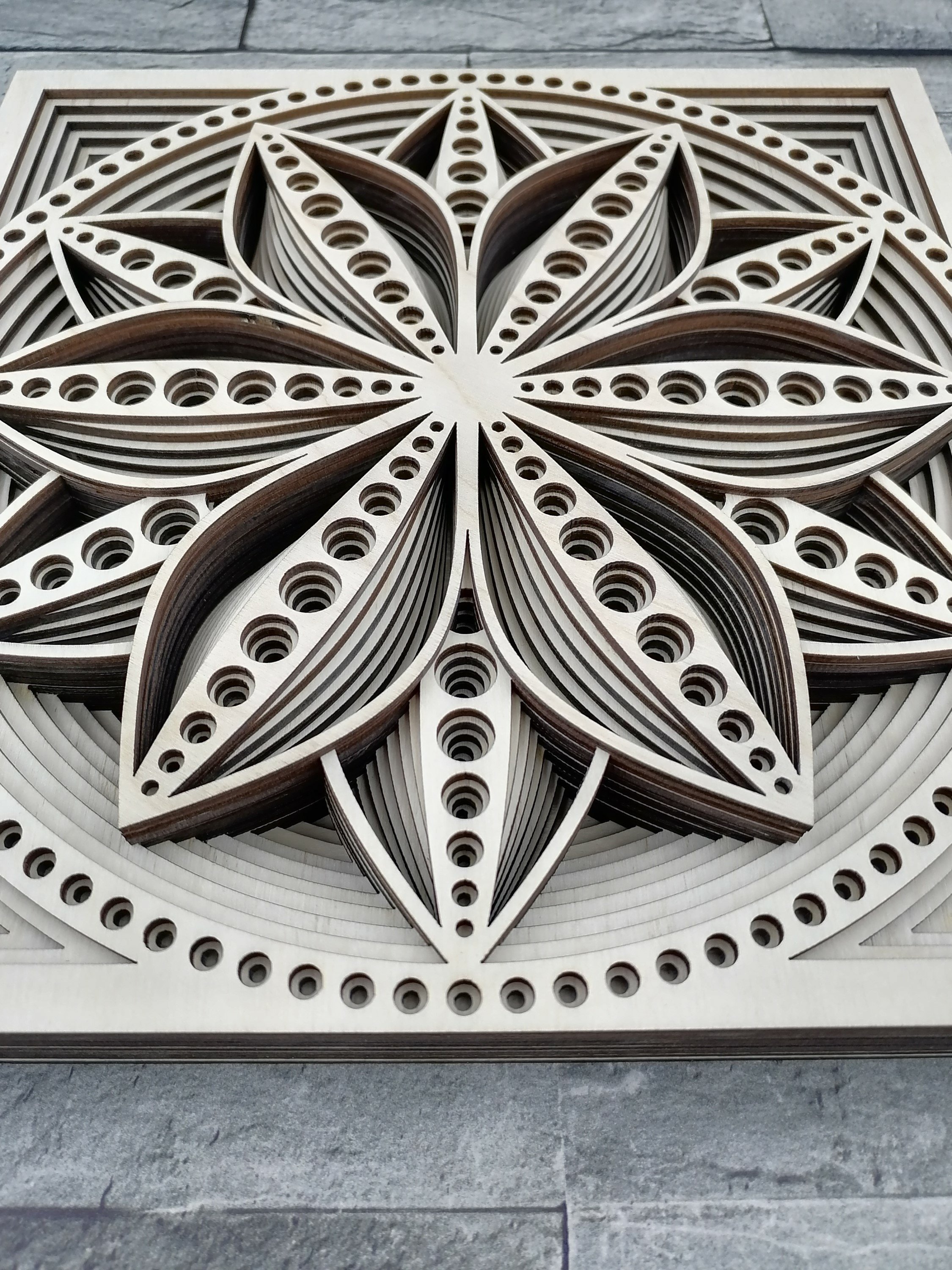 Layered Mandala SVG, Laser cut file, Cricut Mandala, Flower (1175020 ...