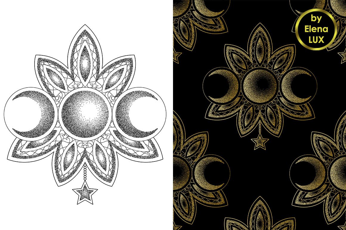 Triple moon tattoo designs - Bronctattooaus.com