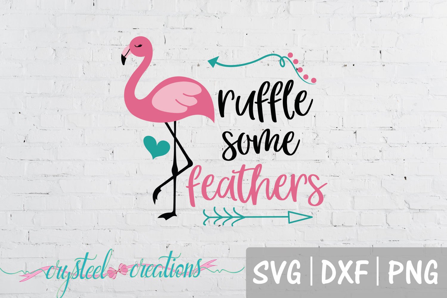 Ruffle some feathers-Flamingo SVG, DXF, PNG (104698) | Cut Files ...