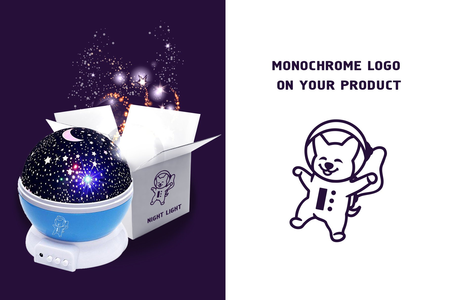 Adaptive logo in space style (675525) | Logos | Design Bundles