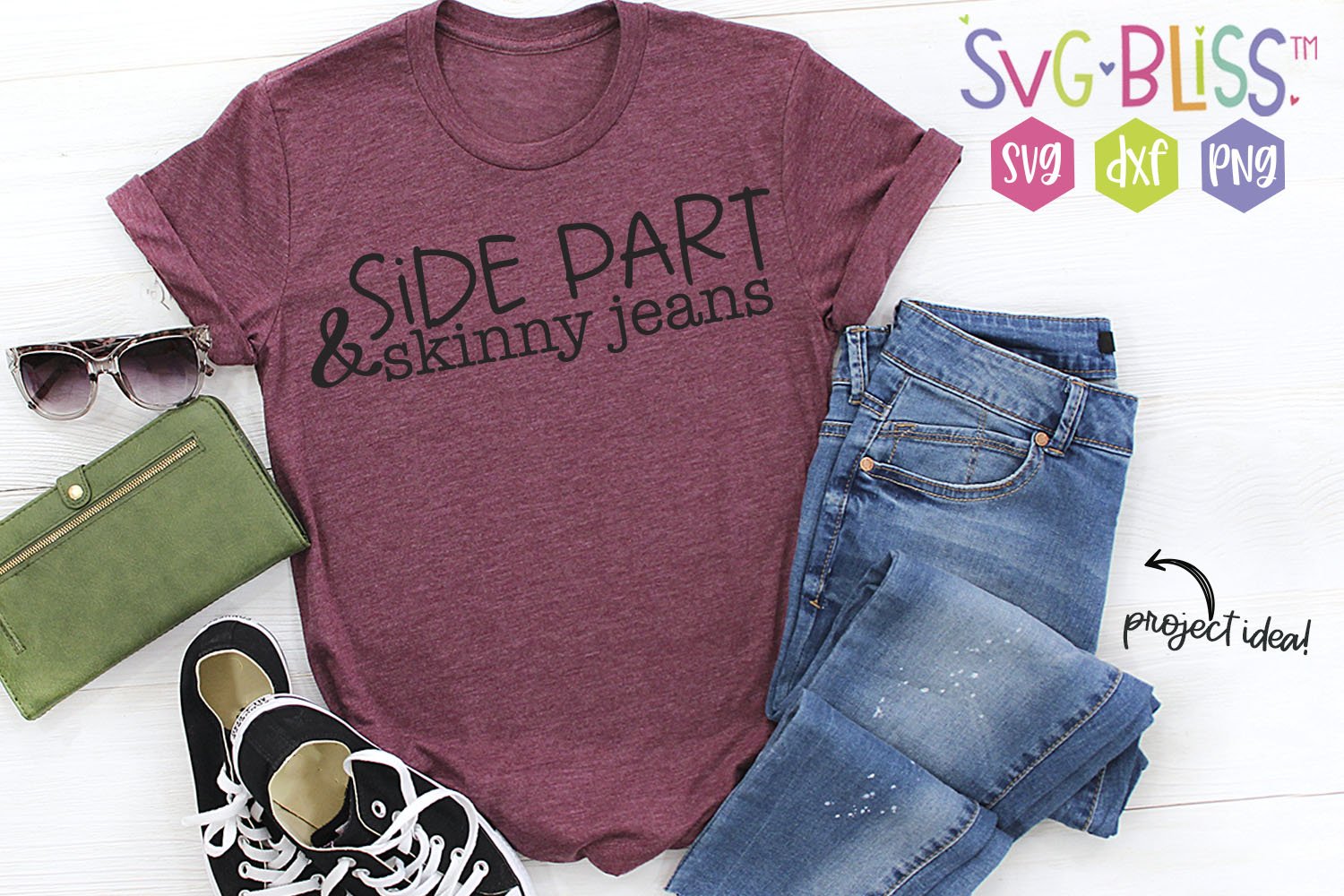 Side Part & Skinny Jeans SVG | Millenial SVG File (1212609) | SVGs ...