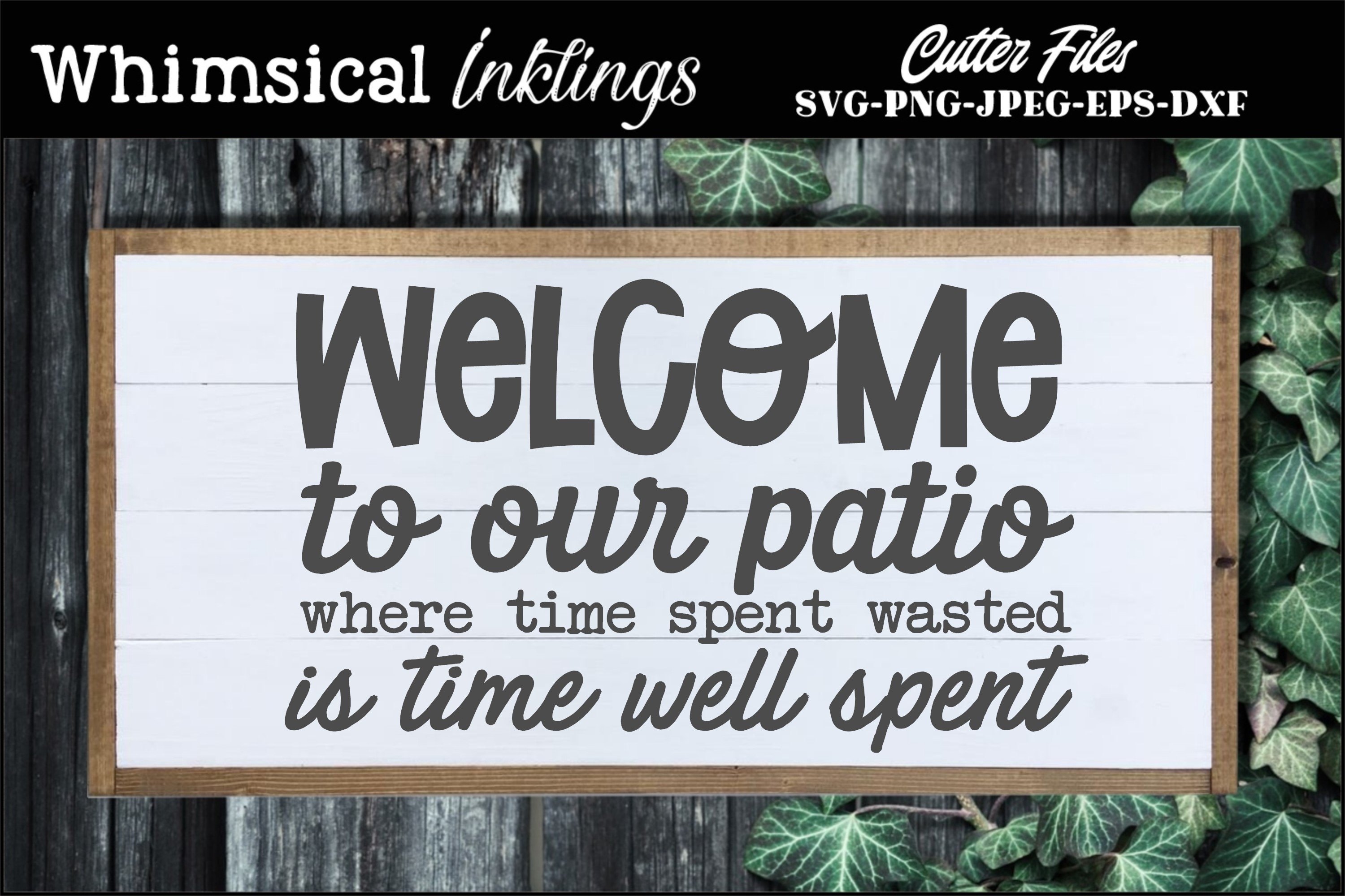 Welcome To Our Patio SVG (622857) | Cut Files | Design Bundles
