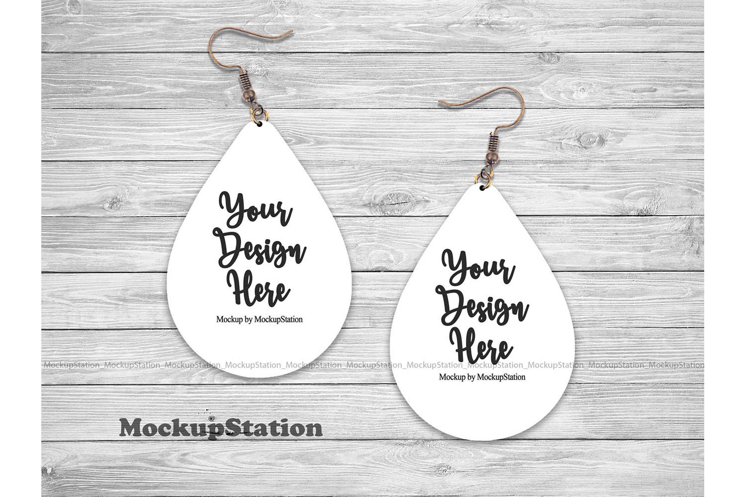 Teardrop Sublimation Earring Mockup PSD File 678419 Products 
