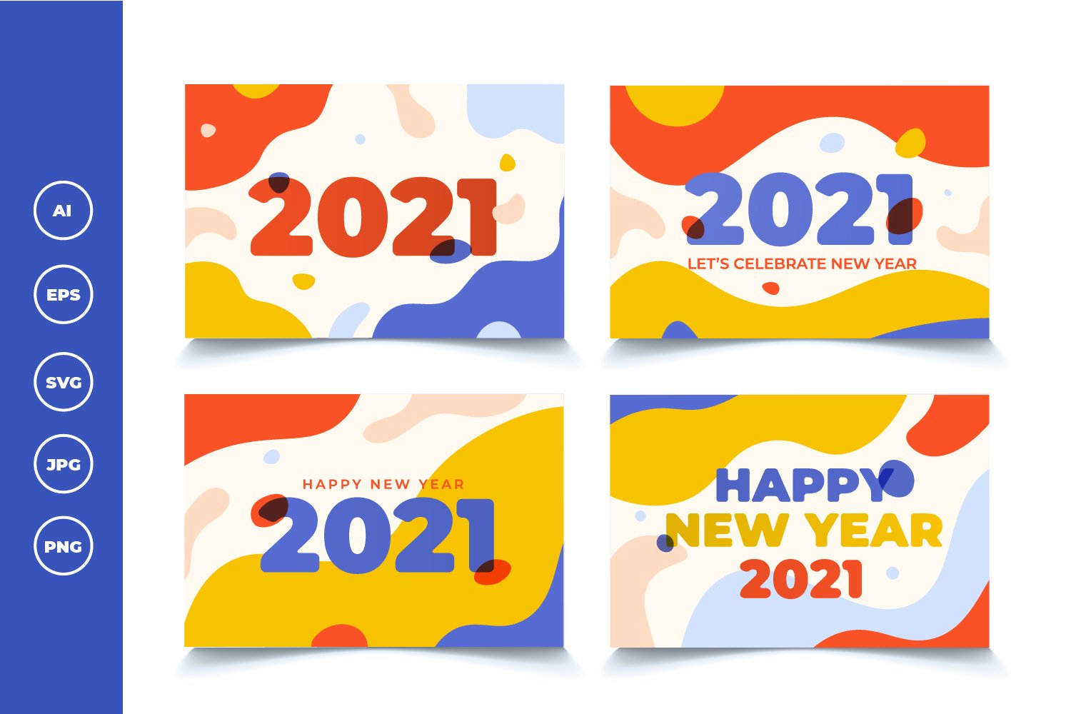 Background new year 2021 collection (1042822) | Backgrounds | Design ...