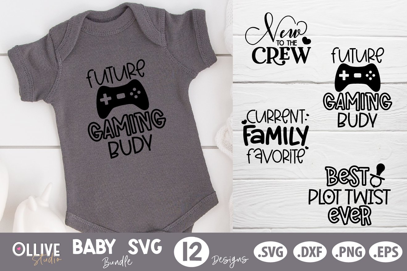 Baby SVG Bundle |12 Baby Quotes SVG (1265077) | Cut Files | Design Bundles